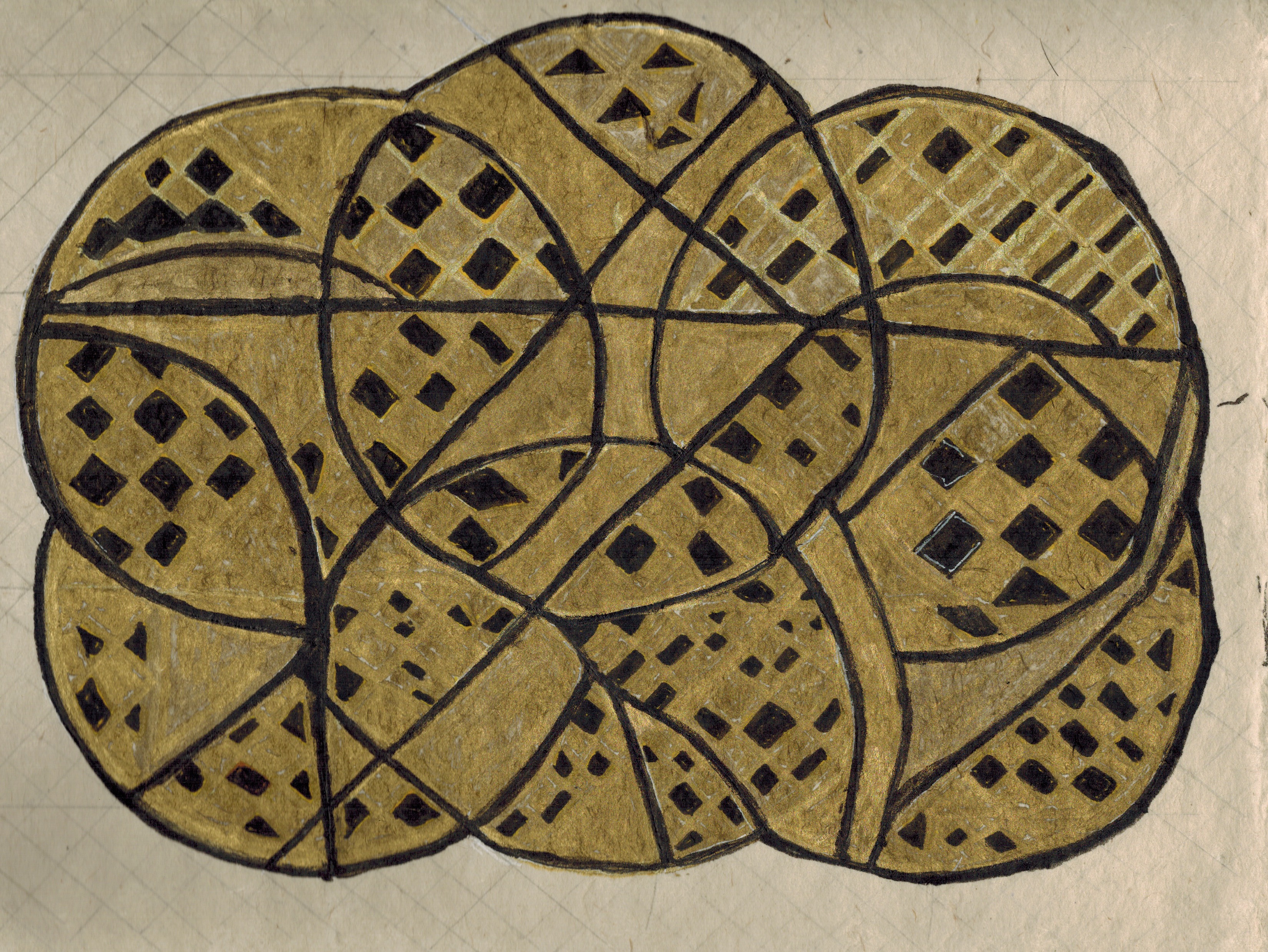 Vincent_Loose Grid Gold #2 – El Cerrito Art Association